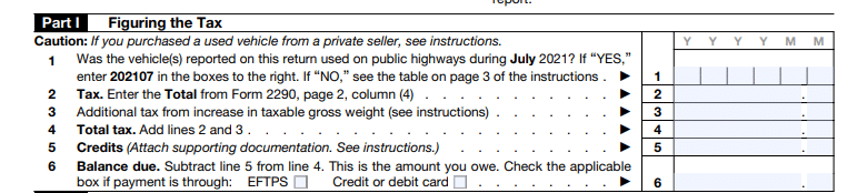 IRS Form 2290 Instructions For The 2021-2022 Tax Year - EZ2290